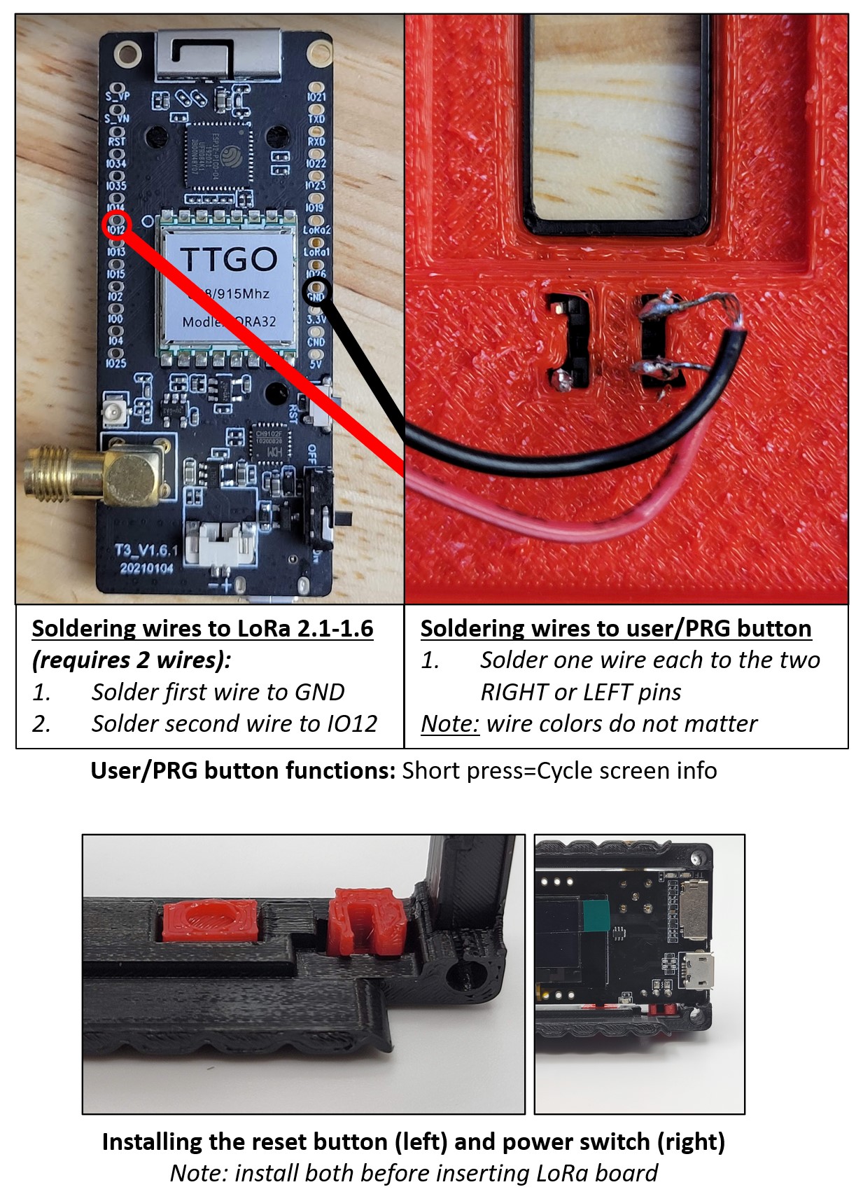 TTGO LoRa32 v2.1.1.6 *and* T3S3 cases for Meshtastic by TonyG ...