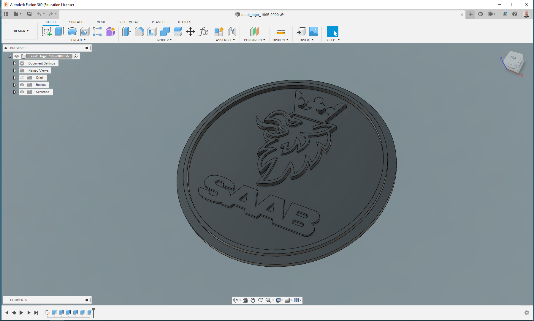 SAAB logo 1995-2000 by NiH | Download free STL model | Printables.com