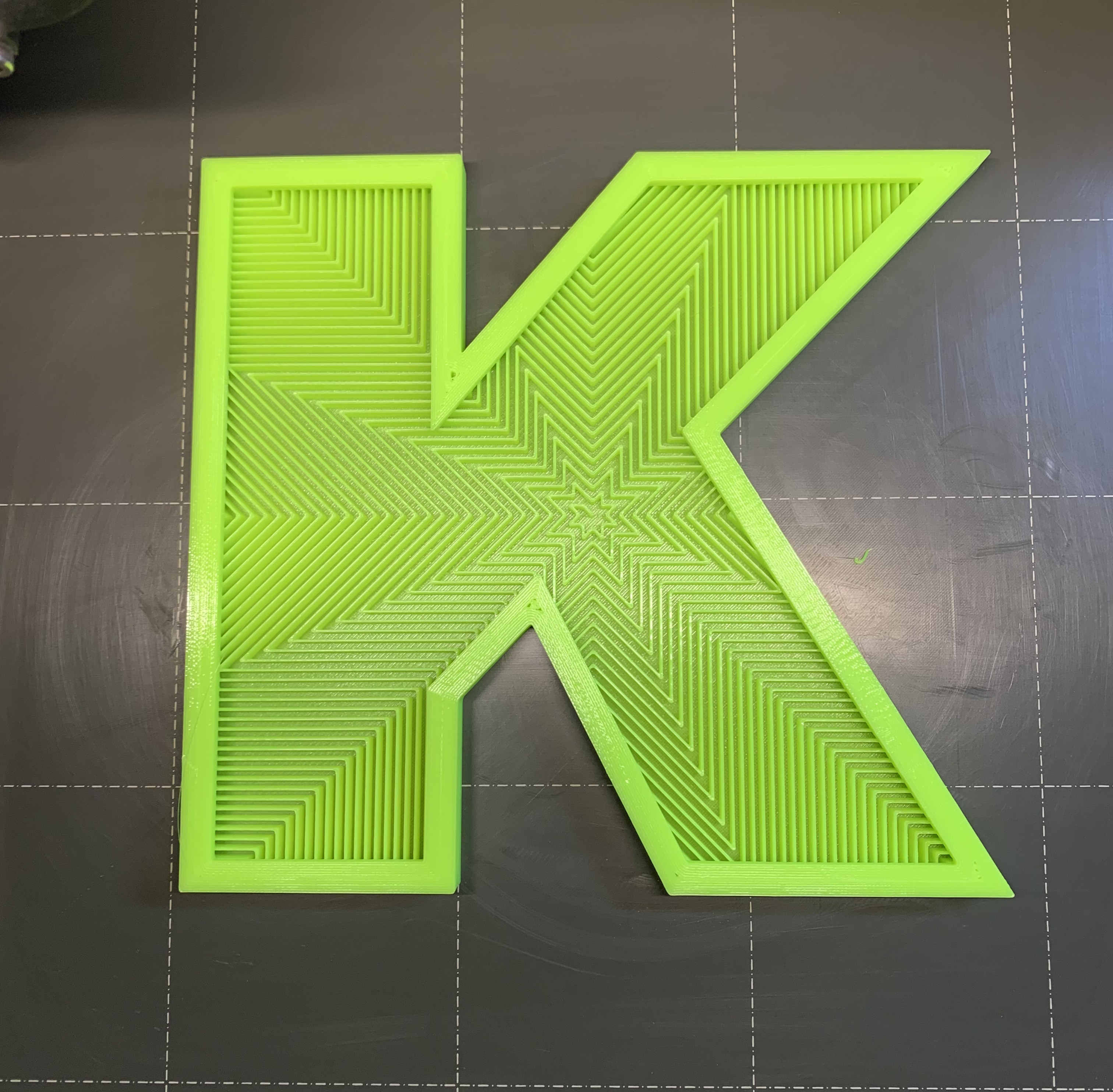 Monogram Letter K with STL File added 4/29 by Art G | Download free STL ...