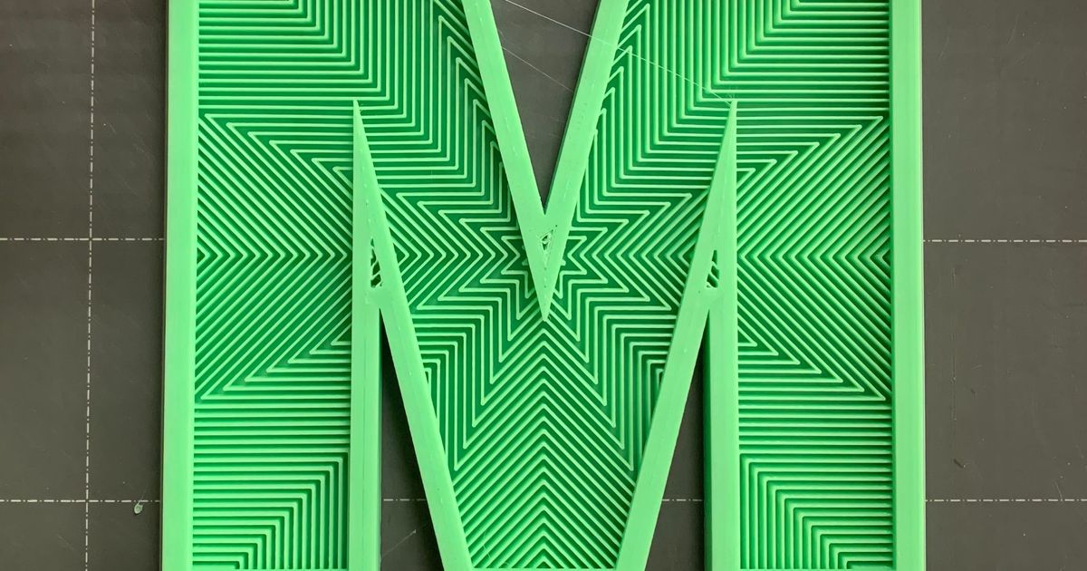 Monogram Letter M with STL File added 4/29 by Art G | Download free STL ...