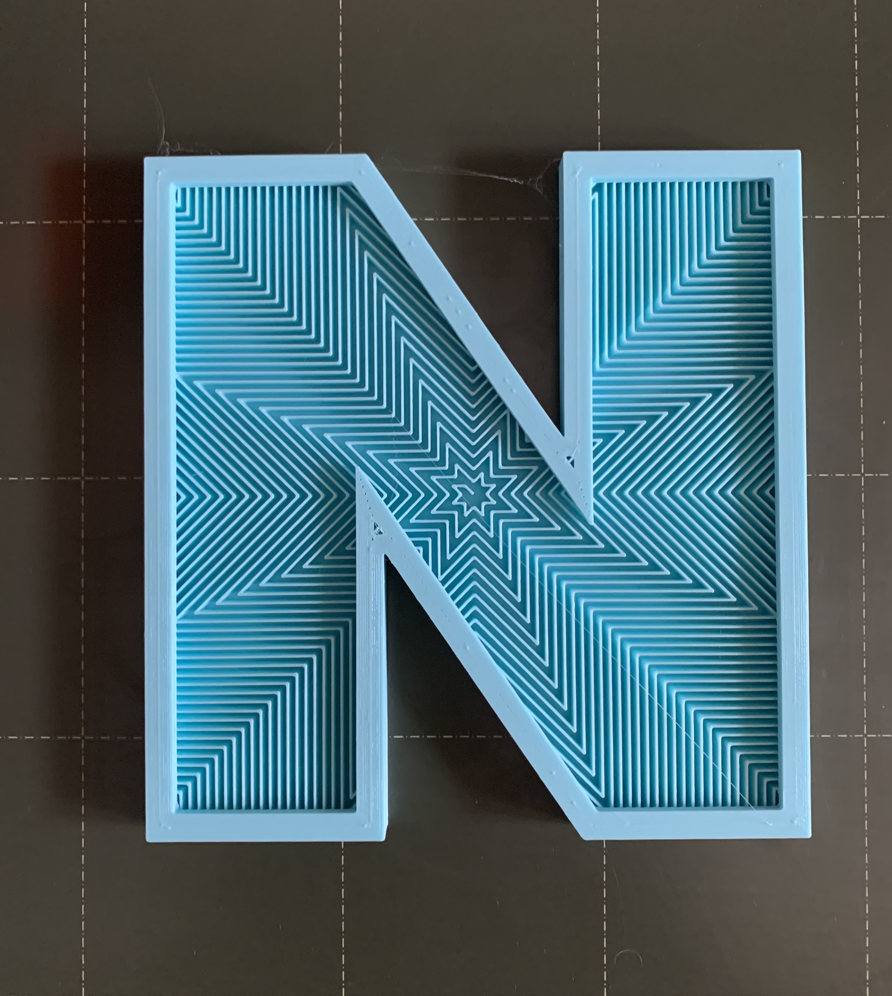 Monogram Letter N with STL File added 4/29 by Art G | Download free STL ...