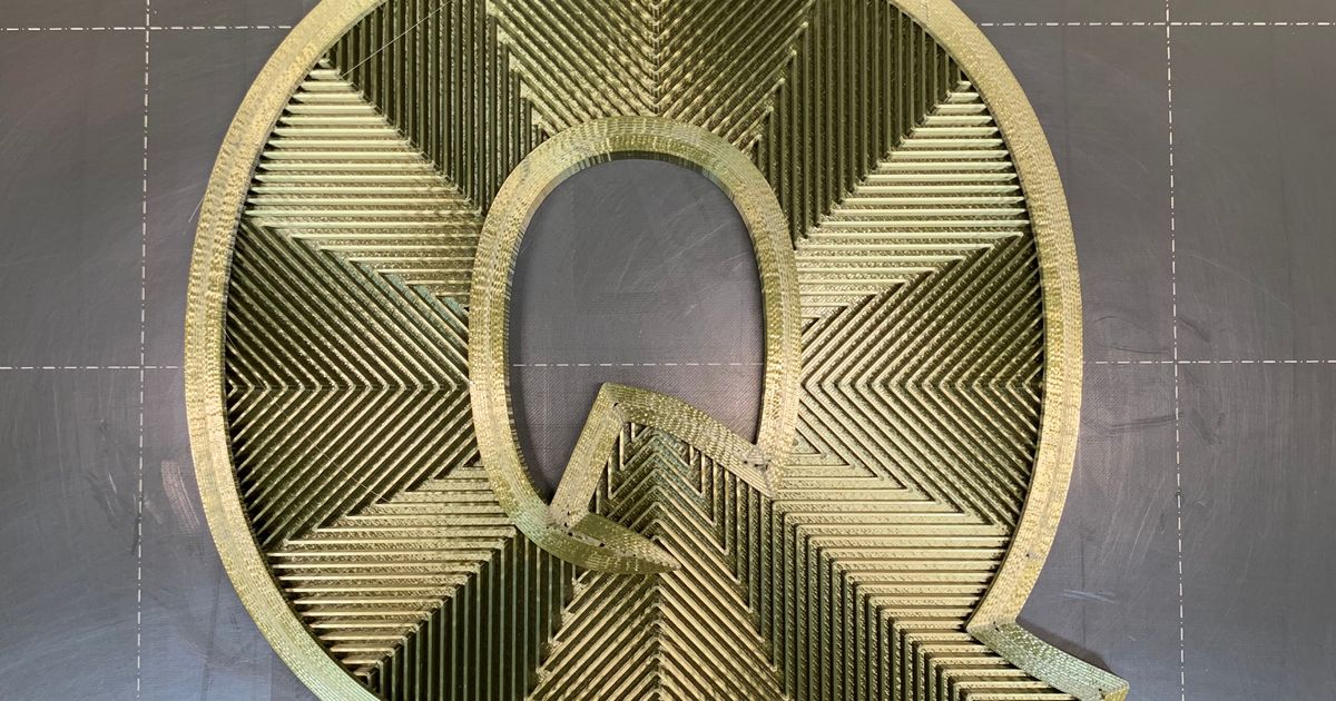 Monogram Letter Q with STL File added 4/29 by Art G | Download free STL ...