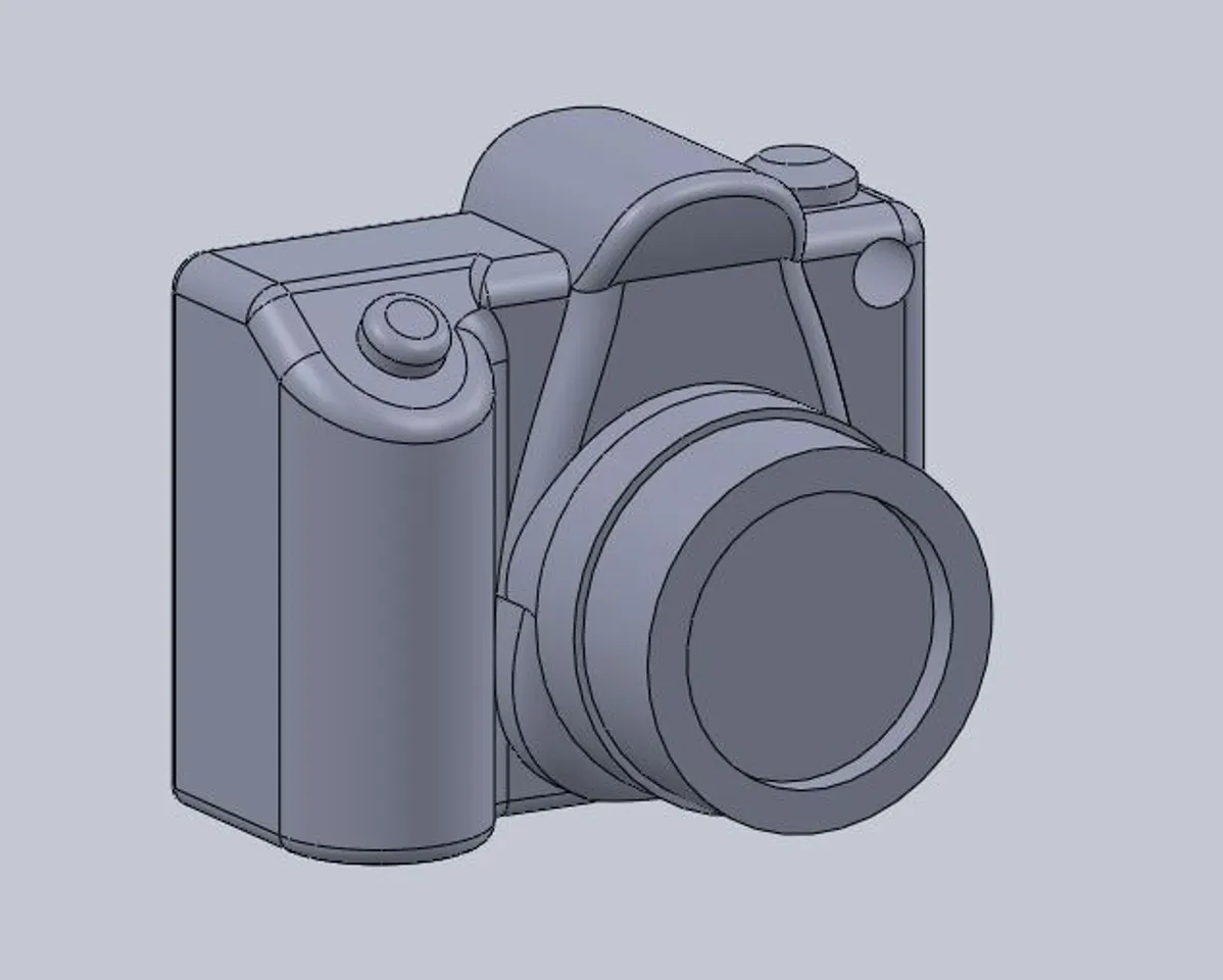 DSLR Camera Keychain by Cameron | Download free STL model | Printables.com