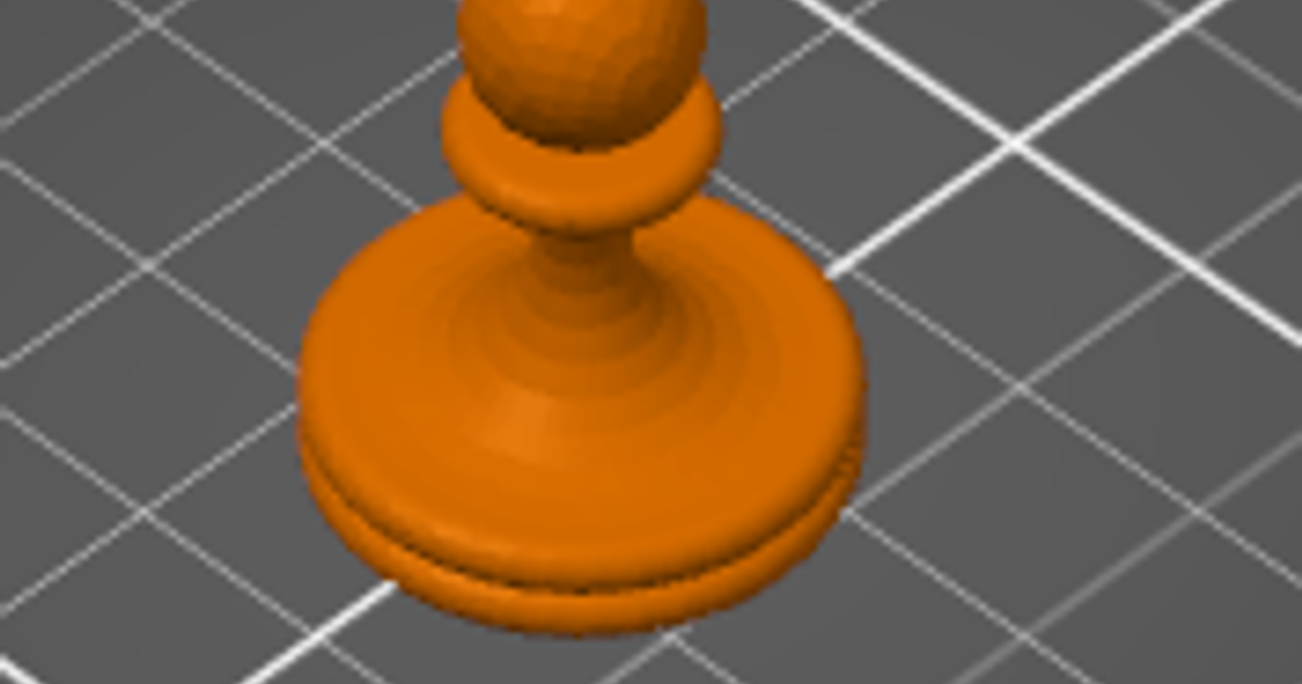 Peon Ajedrez Chess Pawn by Miguel Bueno | Download free STL model ...