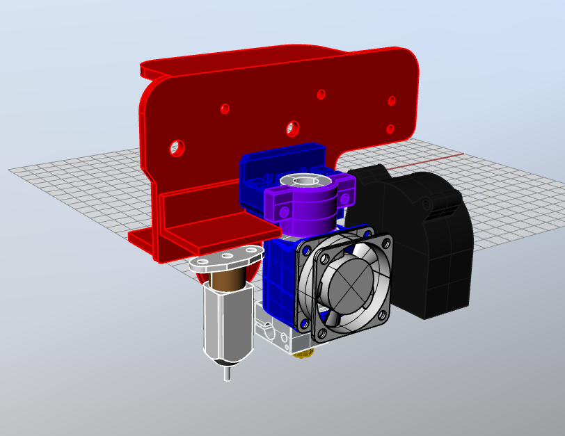 e3D V6 Mount for Creality CR-10 MAX by Werkstätte Wattesn FabLab ...
