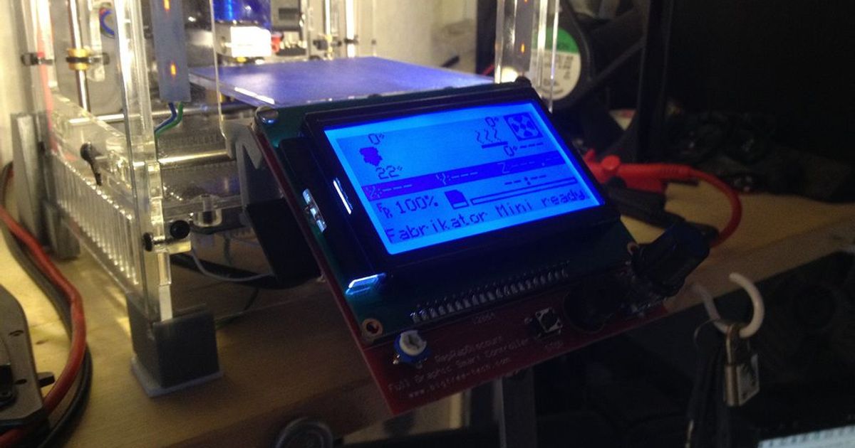 Fabrikator Mini V1.5 Full Graphic Display Holder by xythobuz | Download ...