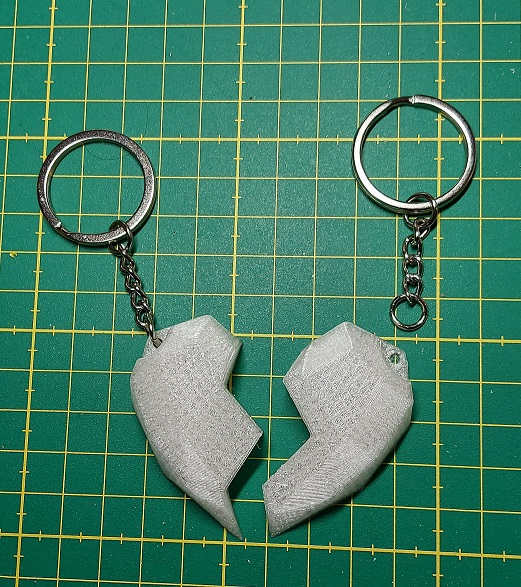 Heart for two keychain or pendant SET by Bruninfarina | Download free ...