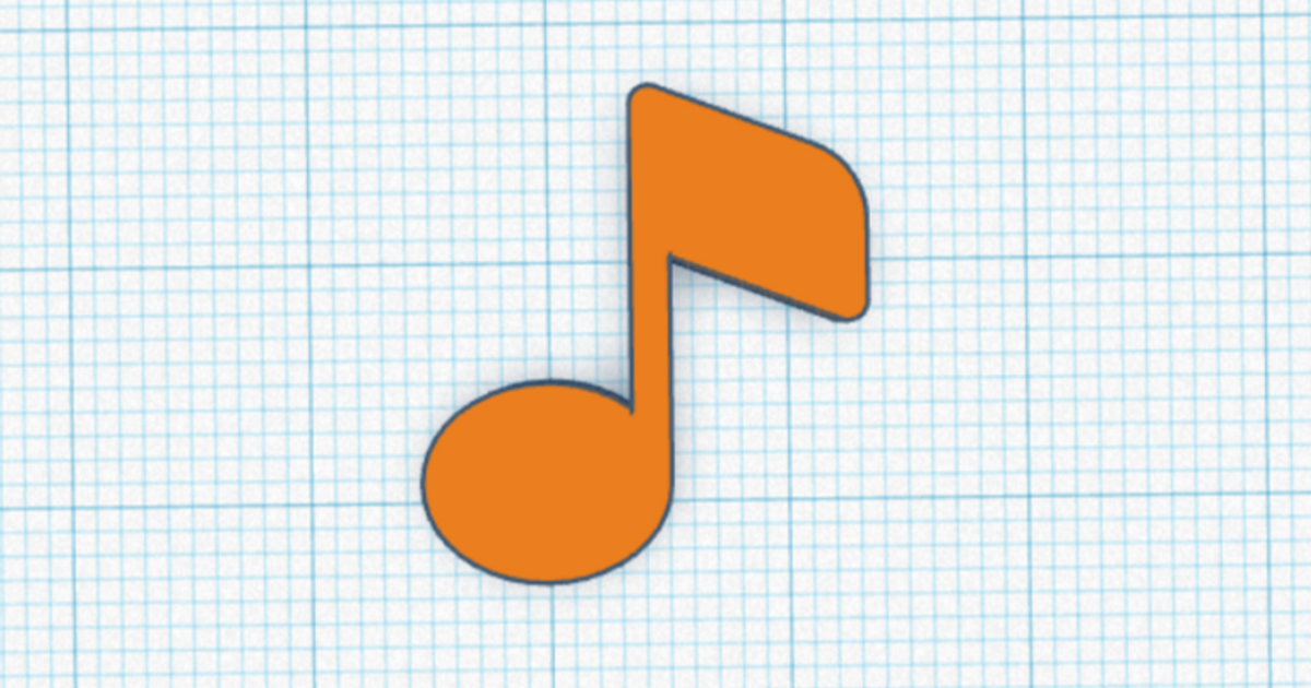 Simple Music Note by pmeineke | Download free STL model | Printables.com
