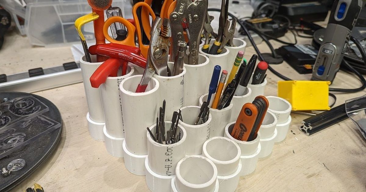 Customizable Tool Holder/Organizer by dkrider | Download free STL model ...