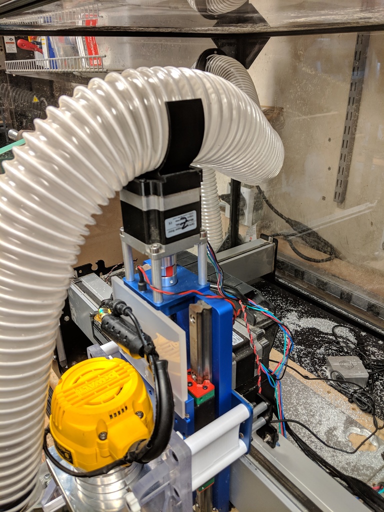 Shapeoko 3 HDZ Vacuum Hose Mount by dkrider | Download free STL model ...