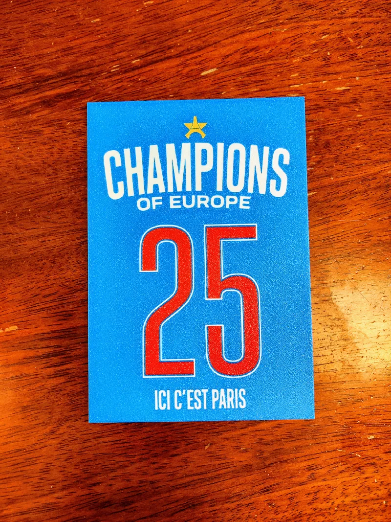 PSG Champions of Europe 2025 Plaque by lalou | Download free STL model ...