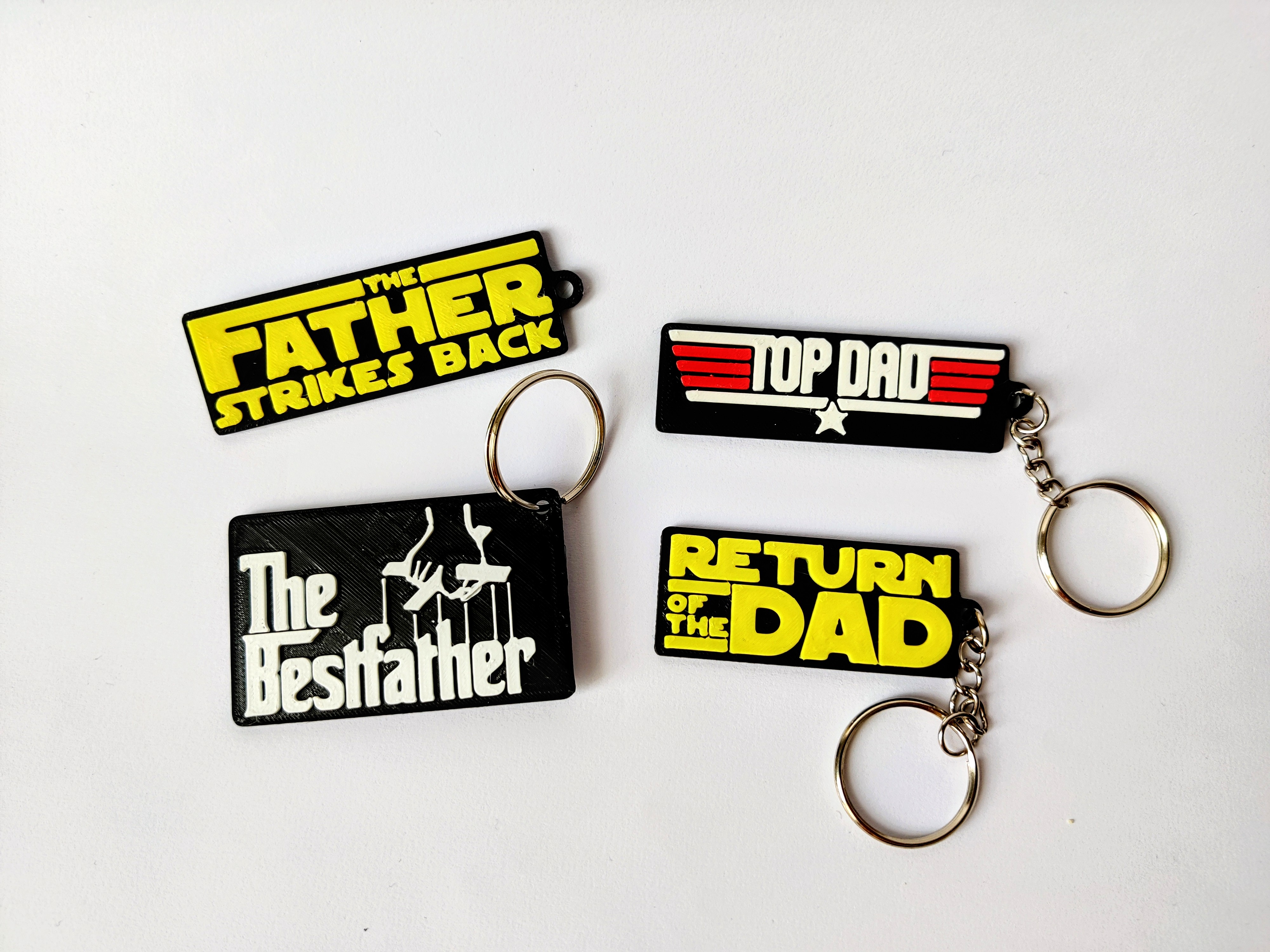 Cinematic Dads Keychains by lalou | Download free STL model ...