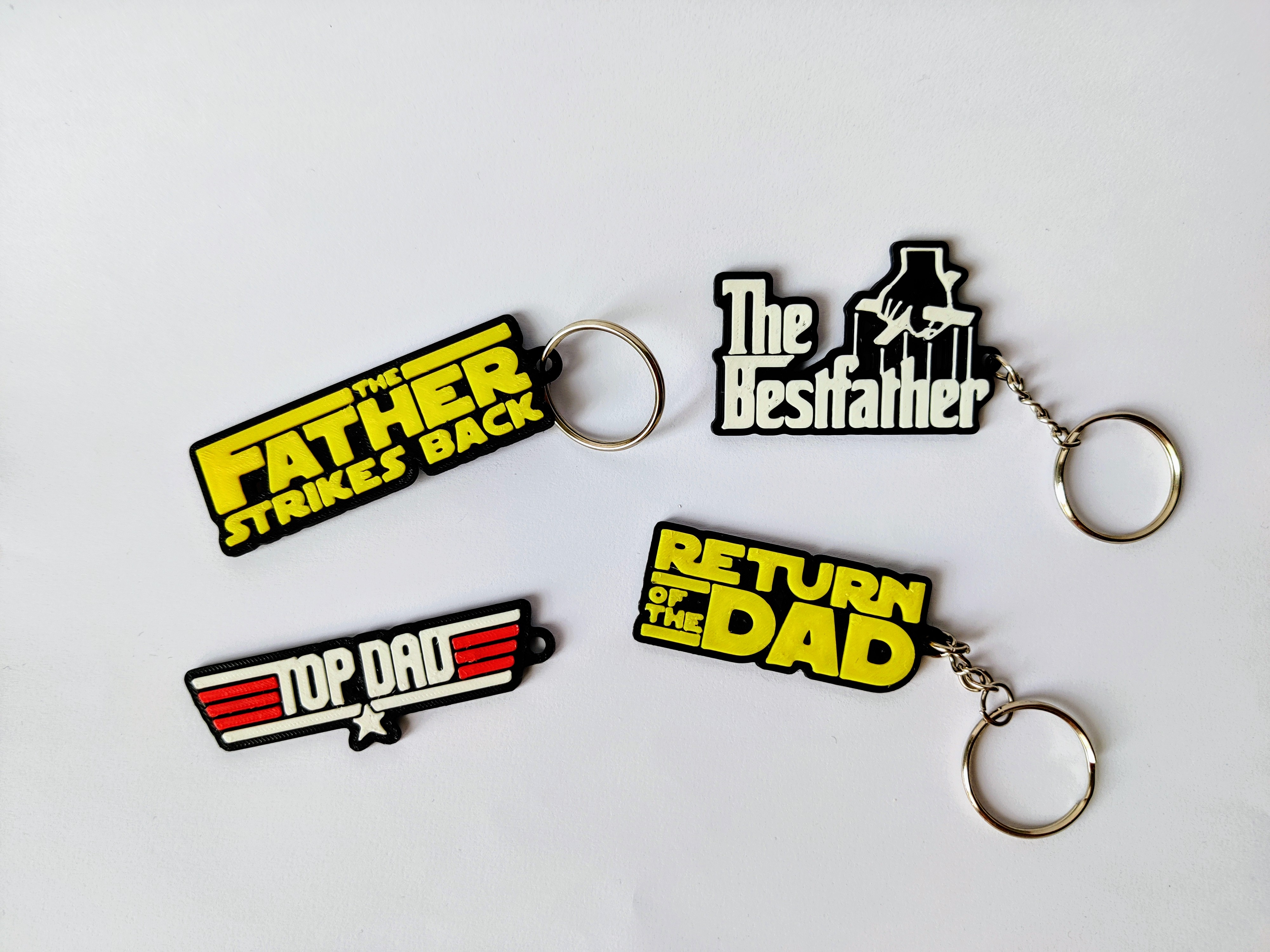 Cinematic Dads Keychains by lalou | Download free STL model ...