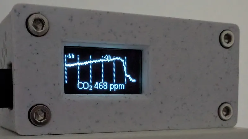 Compact CO2 Sensor with OLED display by Dreadnought | Download free STL model | Printables.com