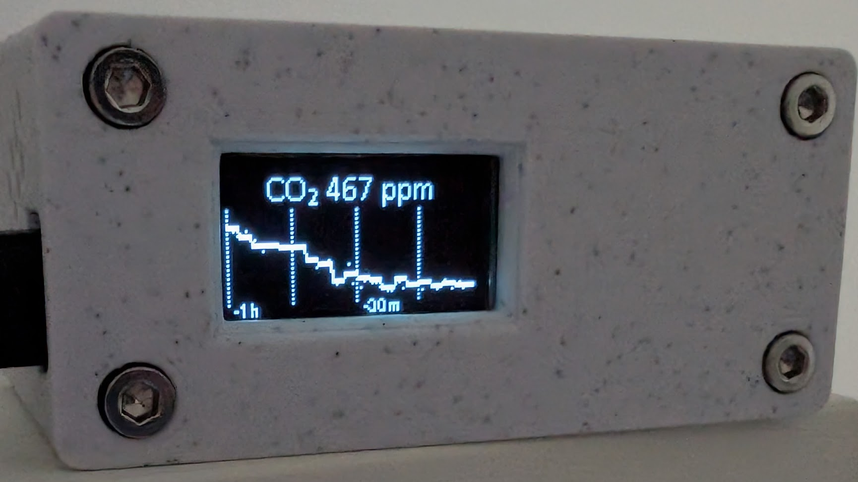 Compact CO2 Sensor with OLED display by Dreadnought | Download free STL ...