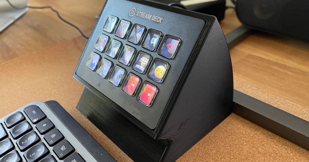 StreamDeck Stand by brewabel | Download free STL model | Printables.com