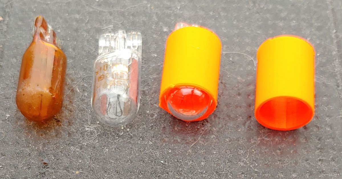 Blinker Bulb Color Cover by golem | Download free STL model ...