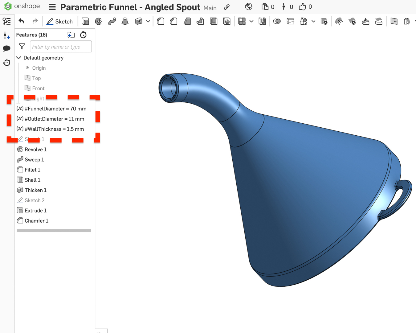 OFFSET FUNNEL - INFINITELY ADJUSTABLE (PARAMETRIC) by Peter H ...