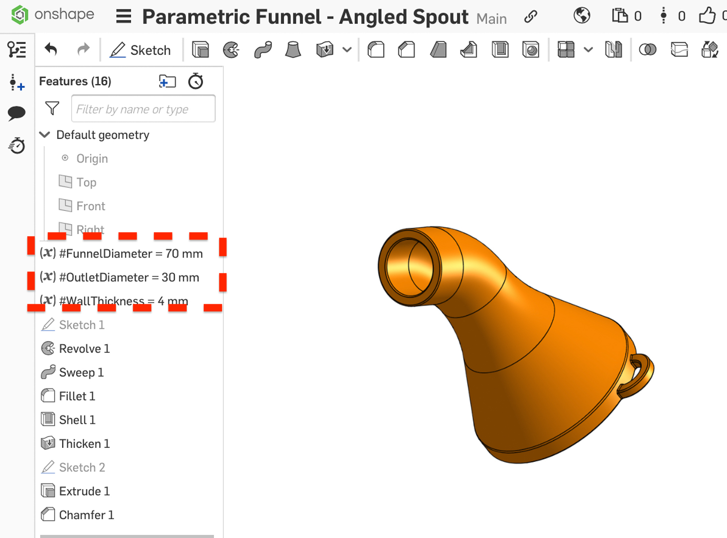 OFFSET FUNNEL - INFINITELY ADJUSTABLE (PARAMETRIC) by Peter H ...