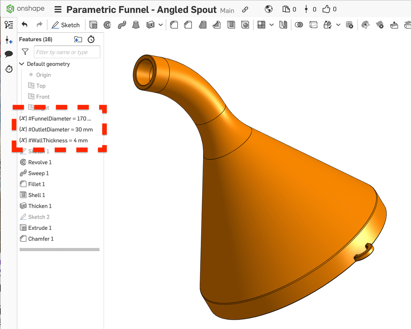 OFFSET FUNNEL - INFINITELY ADJUSTABLE (PARAMETRIC) by Peter H ...