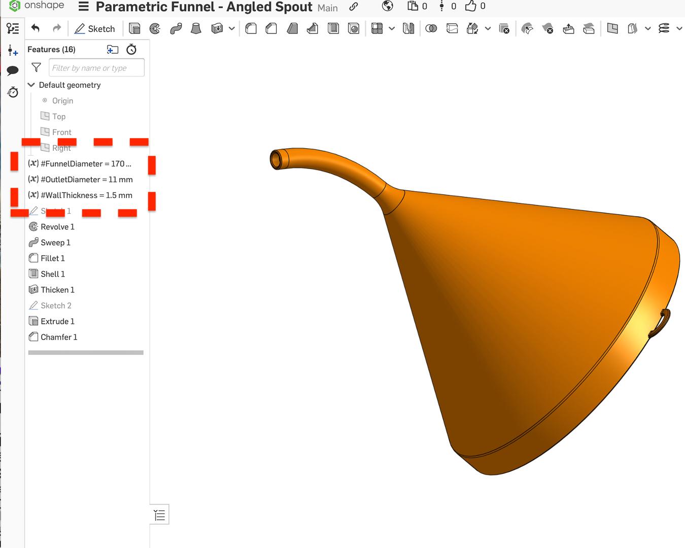 OFFSET FUNNEL - INFINITELY ADJUSTABLE (PARAMETRIC) by Peter H ...
