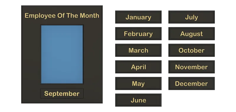 "Employee Of The Month" magnetic A5 picture frame by AWSW | Download ...