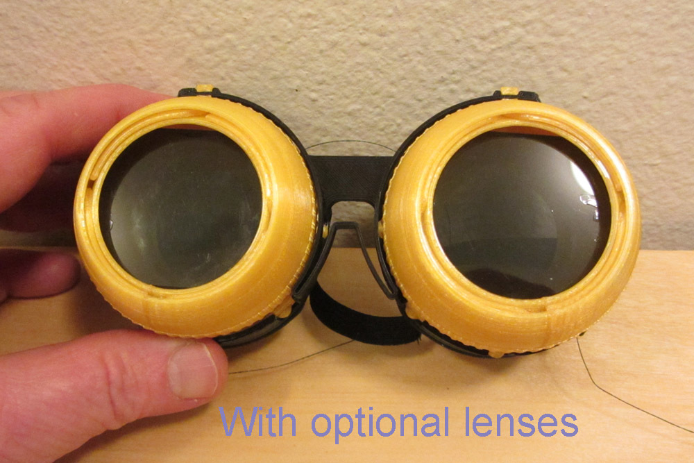 Blinking Iris Goggles by LoboCNC | Download free STL model | Printables.com