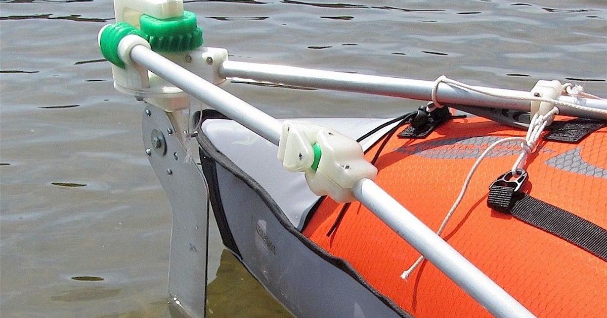 A Better Rudder (for Inflatable Kayak) by LoboCNC | Download free STL ...