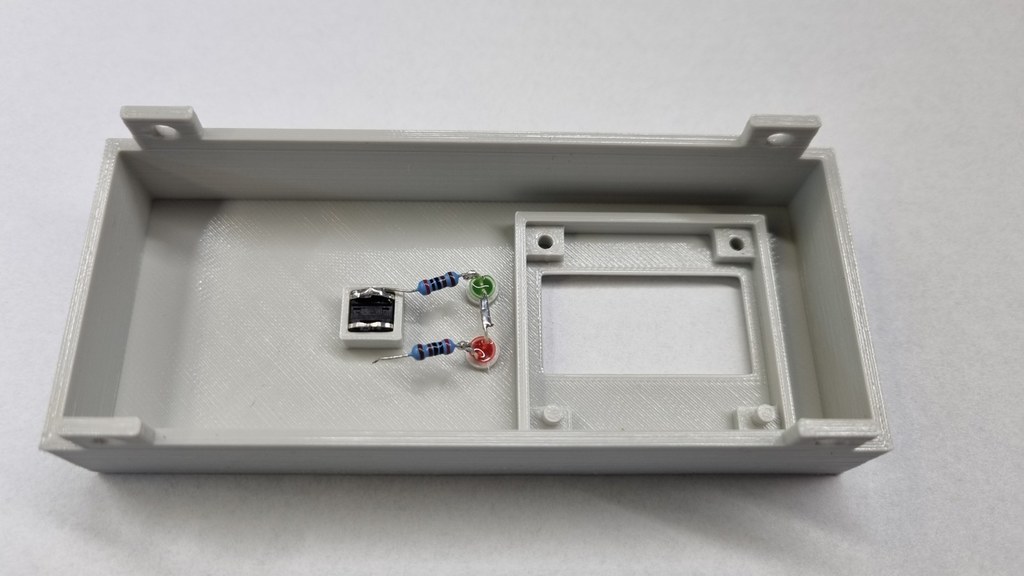 DIN rail case for EmonTX v3 with EmonESP and OLED display (SH1106). by ...