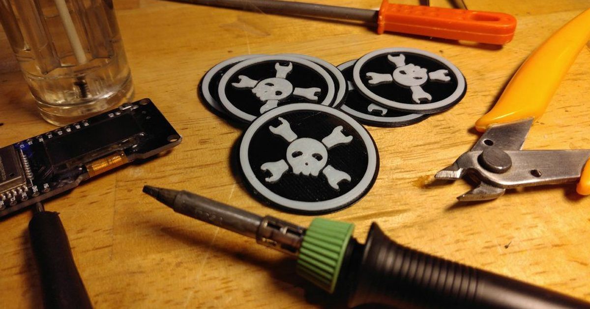 Hackaday badge by vindolin | Download free STL model | Printables.com