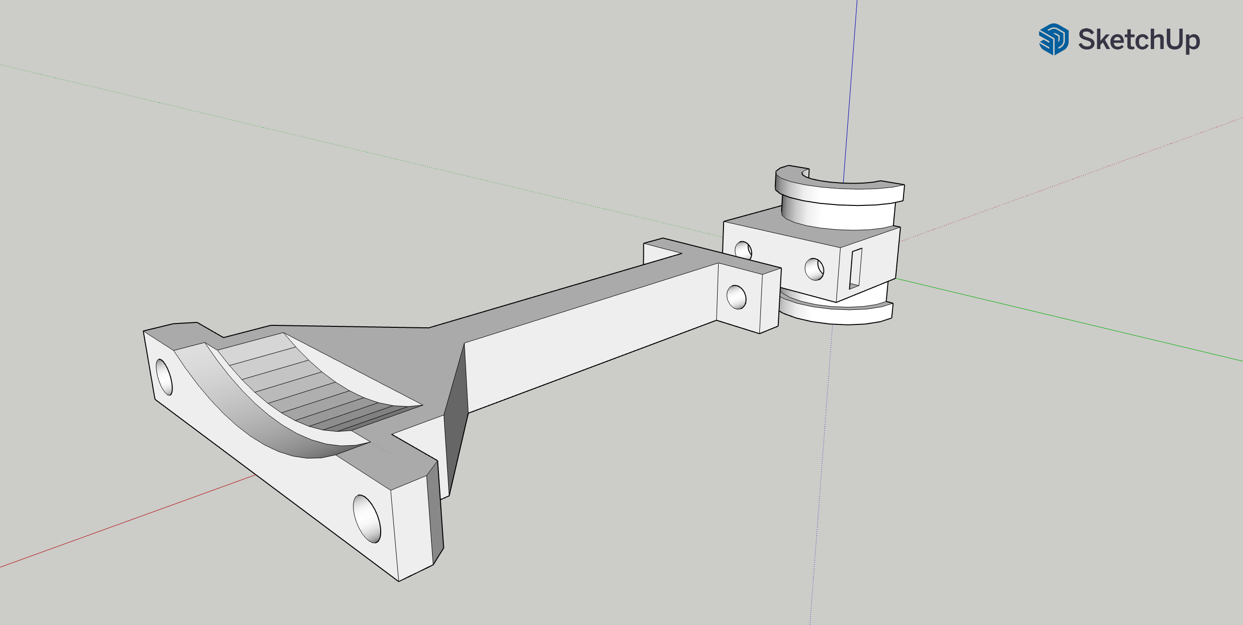 6060 fan mount with 16mm pipe clamp by demichiel | Download free STL ...