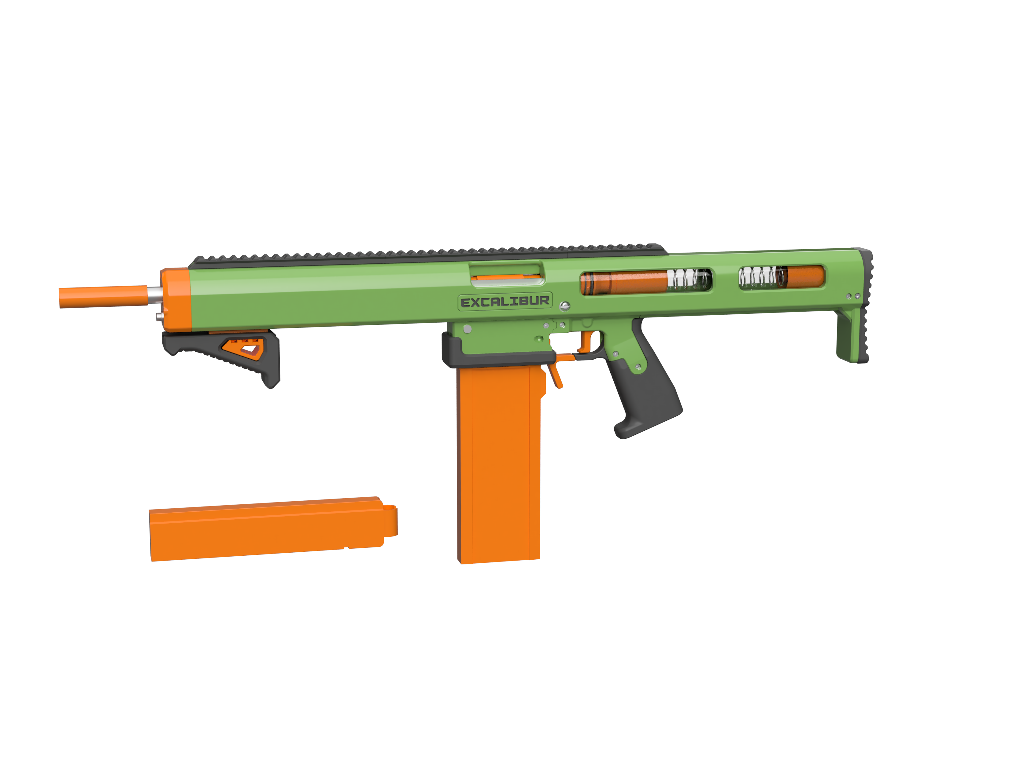 Excalibur - Full Length Dart, Pump Action Blaster (Nerf Homemade) by ...