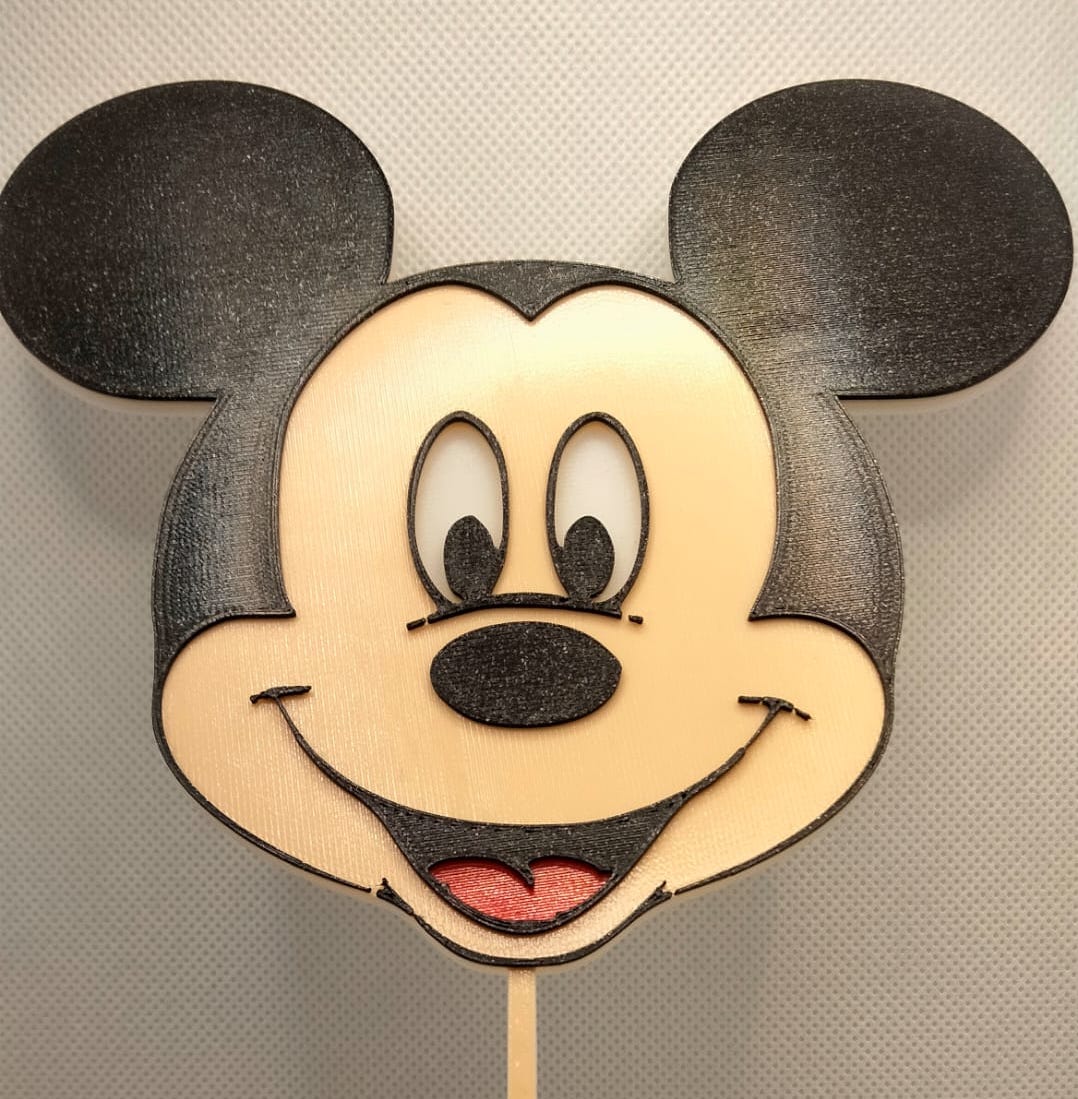 Mickey cake topper by hmatostech | Download free STL model | Printables.com