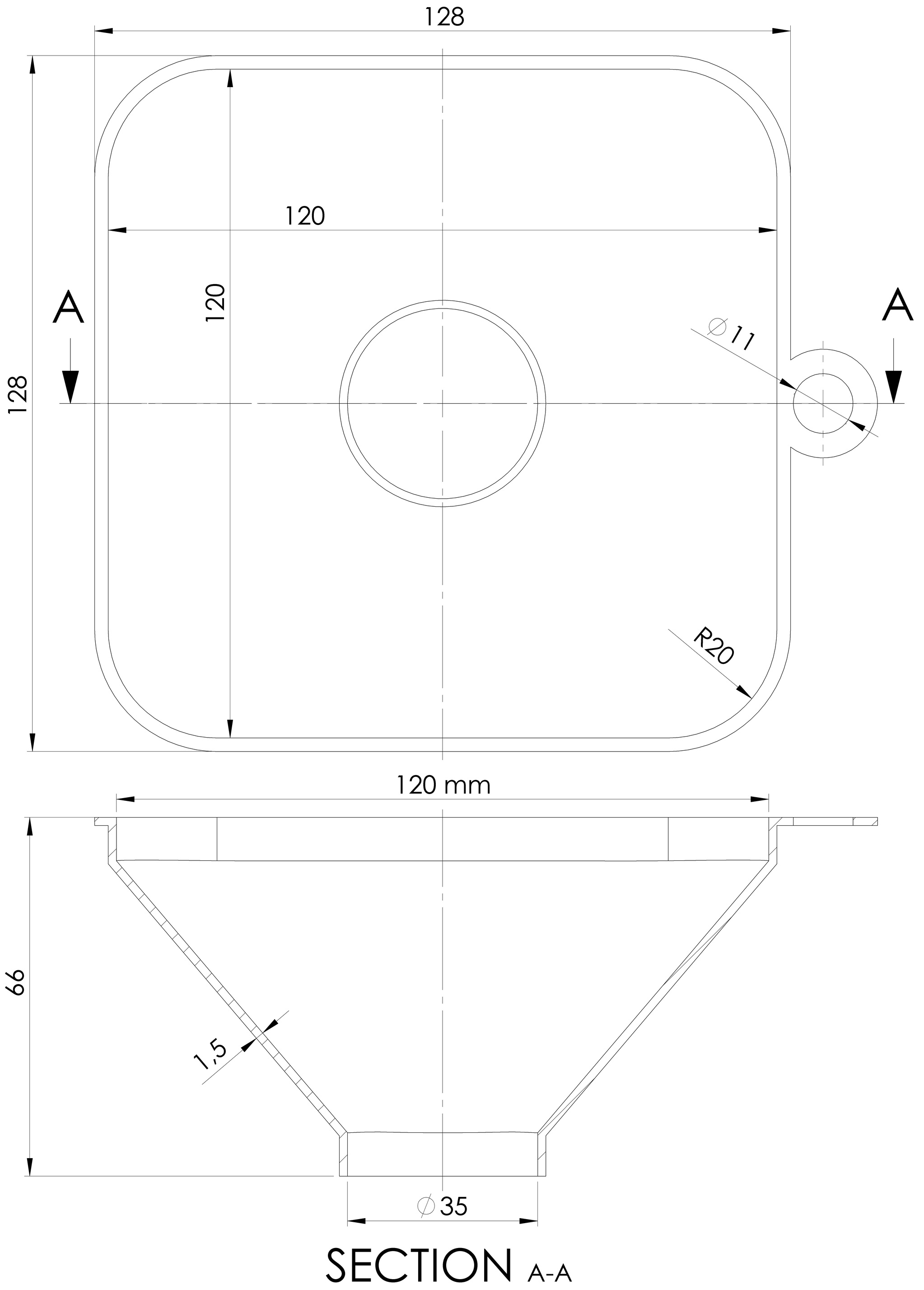 Wide Rectangular to Circular Funnel by Ordinary Contraptions | Download ...