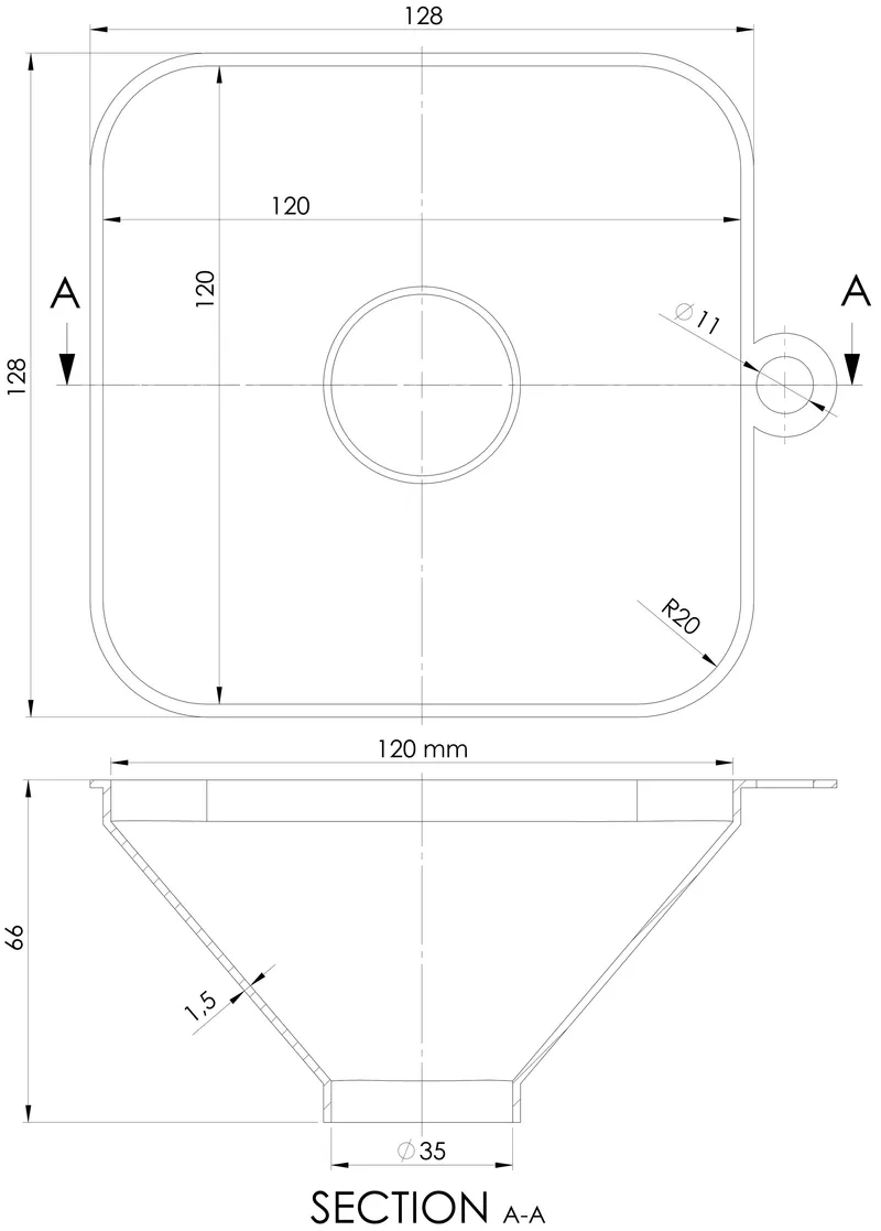 Wide Rectangular to Circular Funnel by Ordinary Contraptions | Download ...