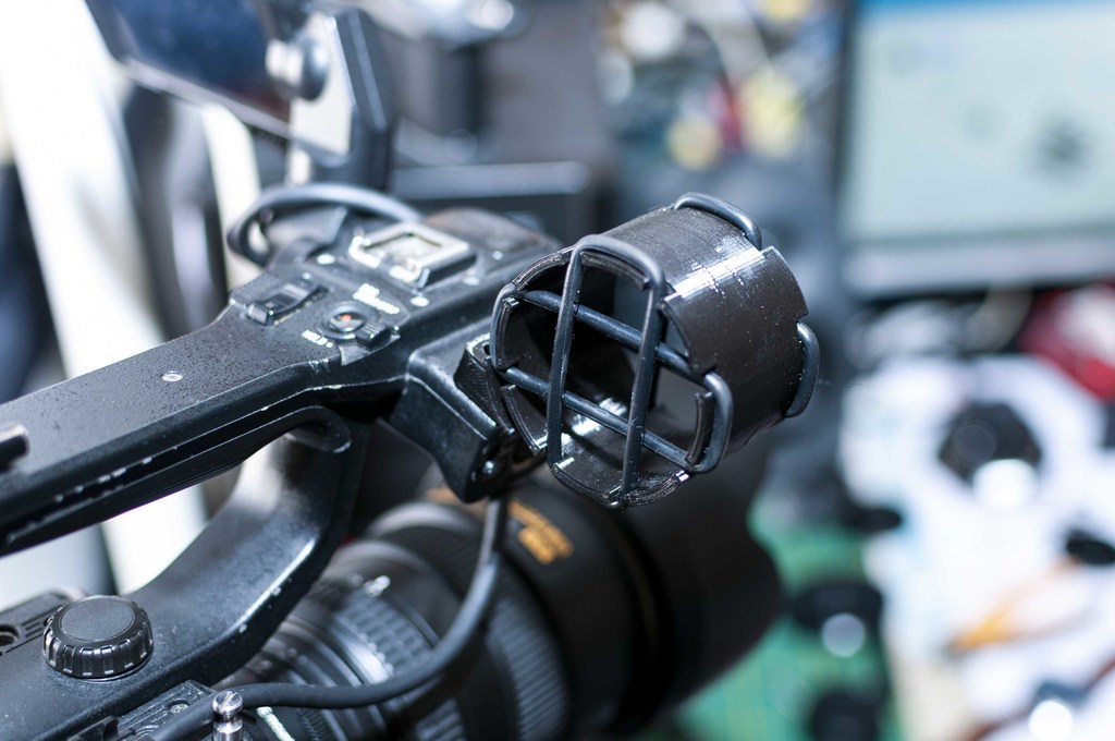 Sony FS5 Microphone Shock Mount by AltoScroll | Download free STL model ...