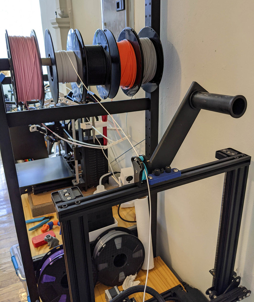 Filament Guide with Retaining Roller (for CR10) by TeepsDeluxe ...