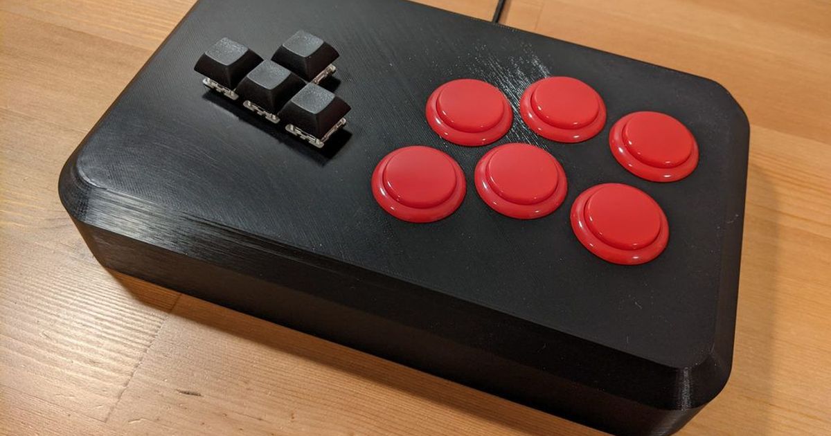 Mixbox-layout fightstick by jfedor | Download free STL model ...