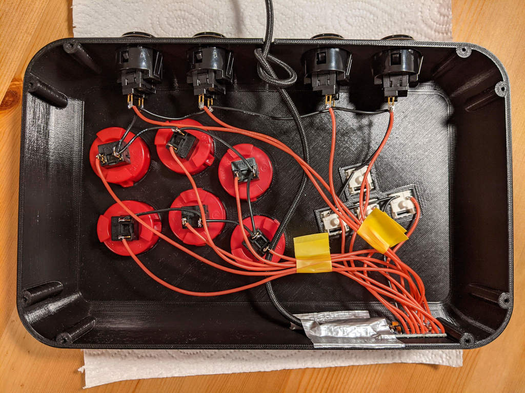 Mixbox-layout fightstick by jfedor | Download free STL model ...