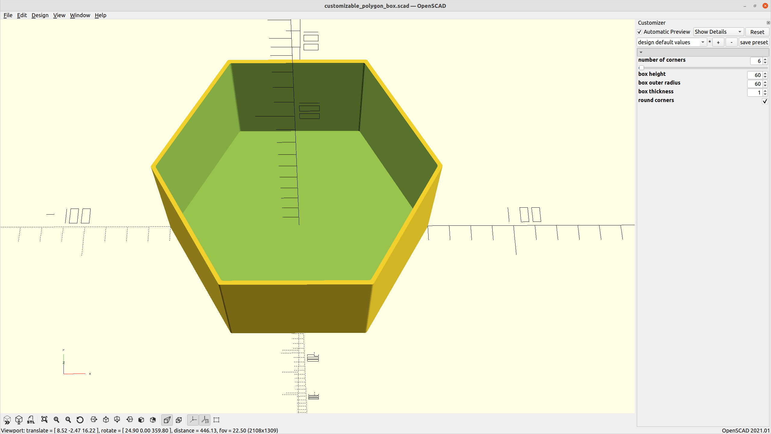 Customizable Polygon Box by Til Passe | Download free STL model ...