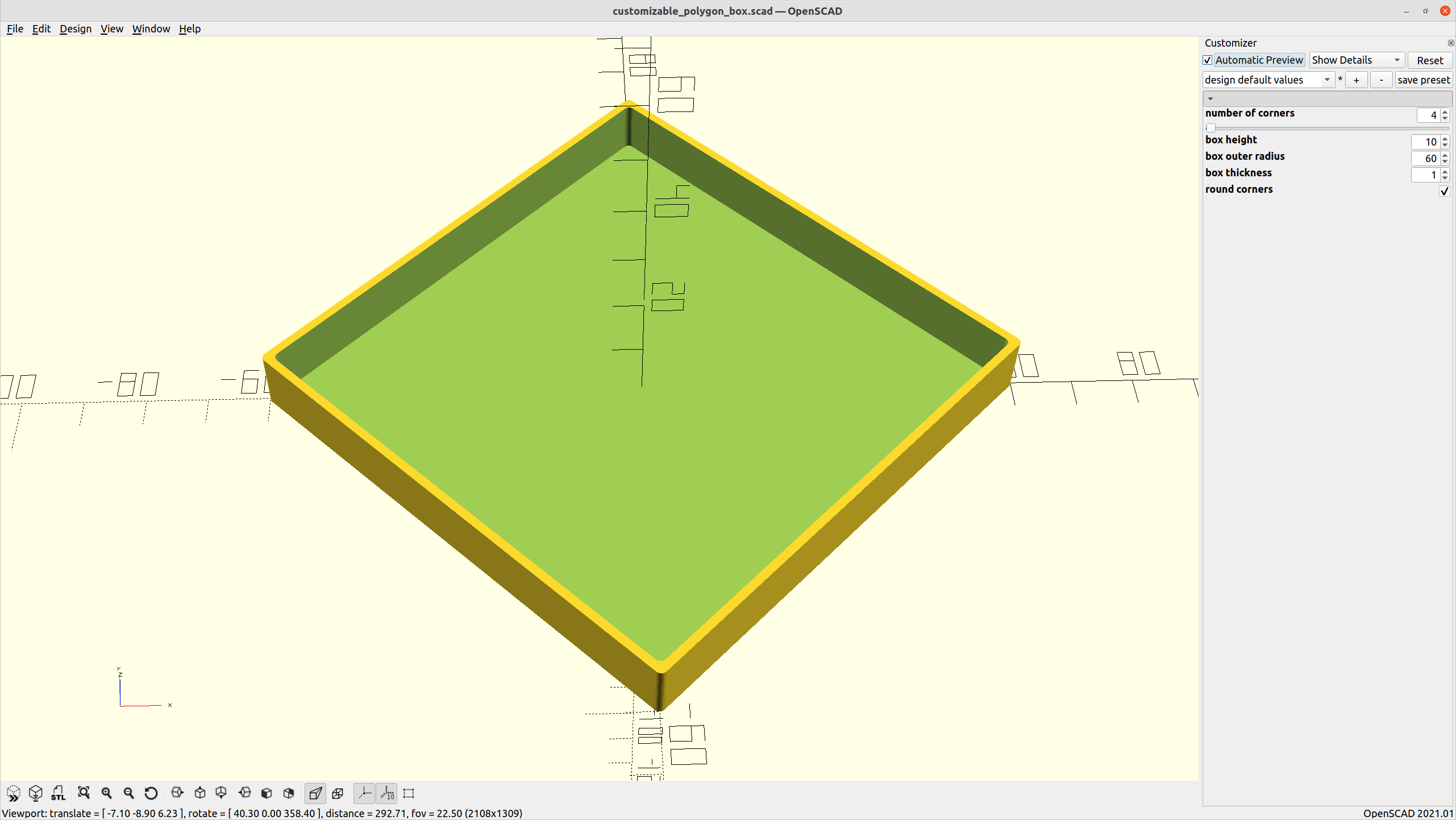 Customizable Polygon Box by Til Passe | Download free STL model ...