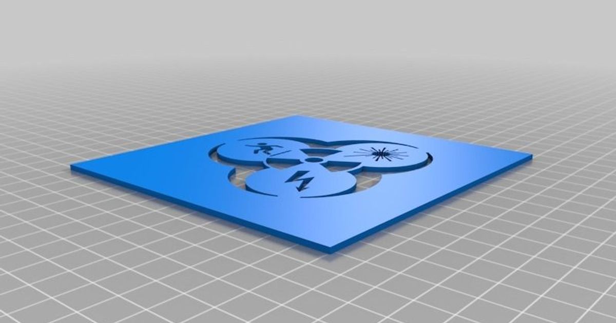 XKCD all hazard stencil by Archie | Download free STL model ...