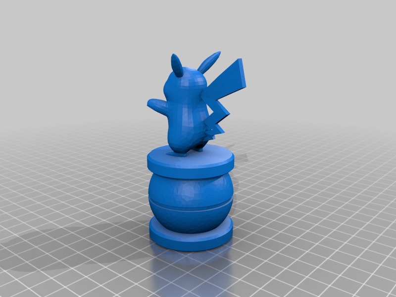 Simple Pokemon Chess Set by Archie | Download free STL model ...