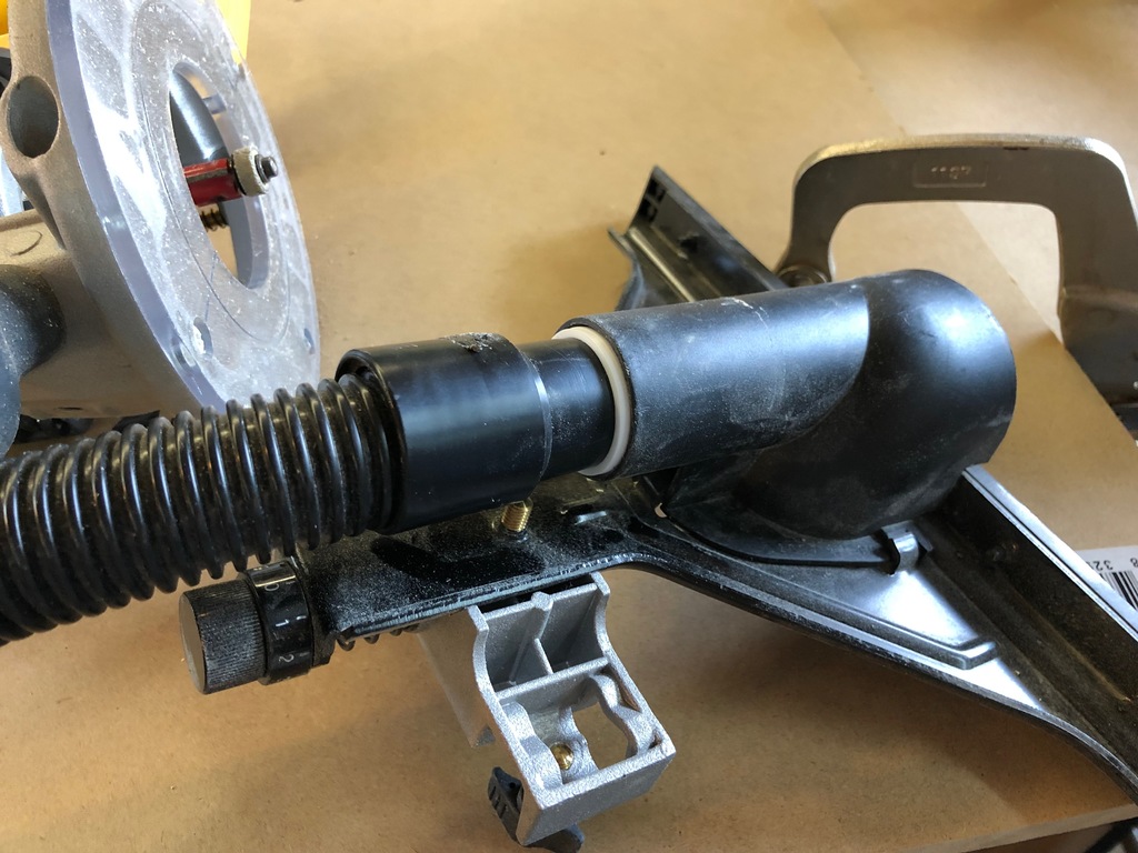 Dewalt Router Edge Guide To 30mm vacuum adapter by Tailslide | Download ...