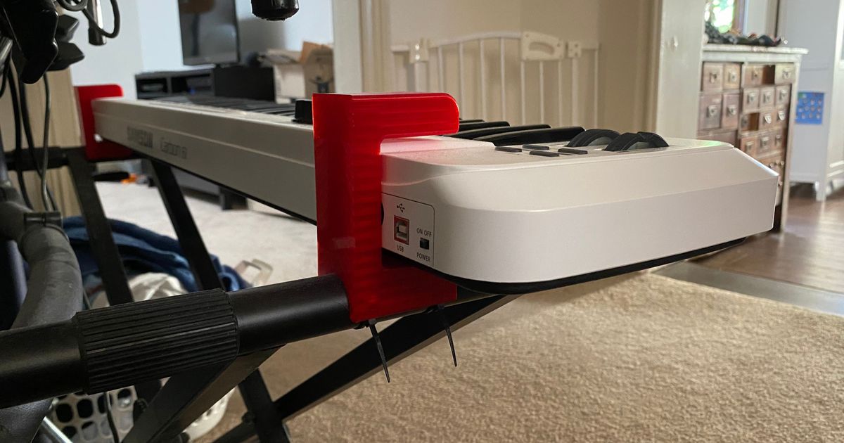 Musical Keyboard Clamp by James Wood | Download free STL model ...