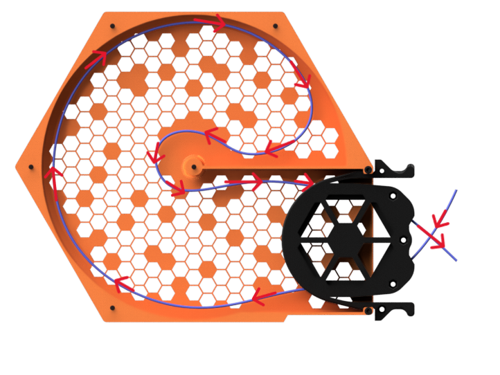 Integrated Spool Holder + Buffer for Core ONE & MMU3 by DiscoJon ...