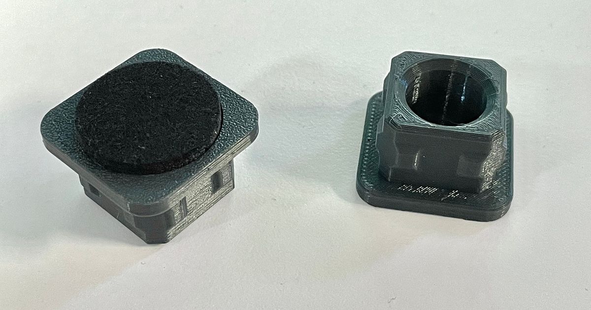 Endcaps for 30 mm Square Tube by 100prznt | Download free STL model ...