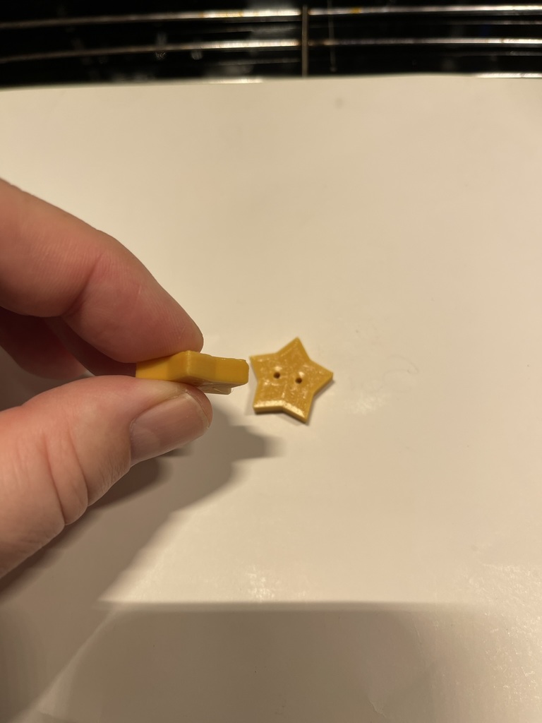 Star Button by fredlaf | Download free STL model | Printables.com