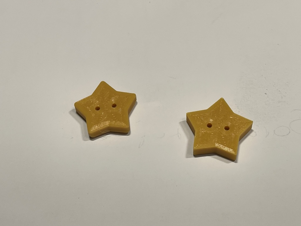 Star Button by fredlaf | Download free STL model | Printables.com