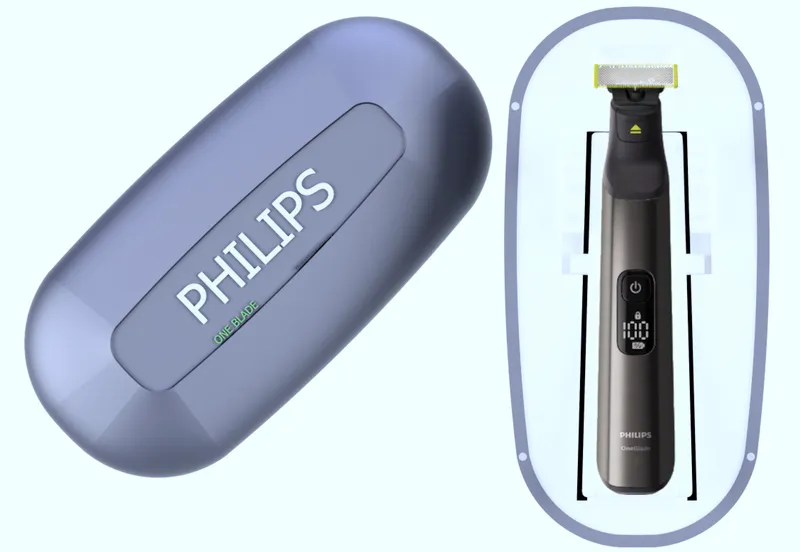 Hard case for travel that makes Philips One Blade stand up. by Fredrik ...